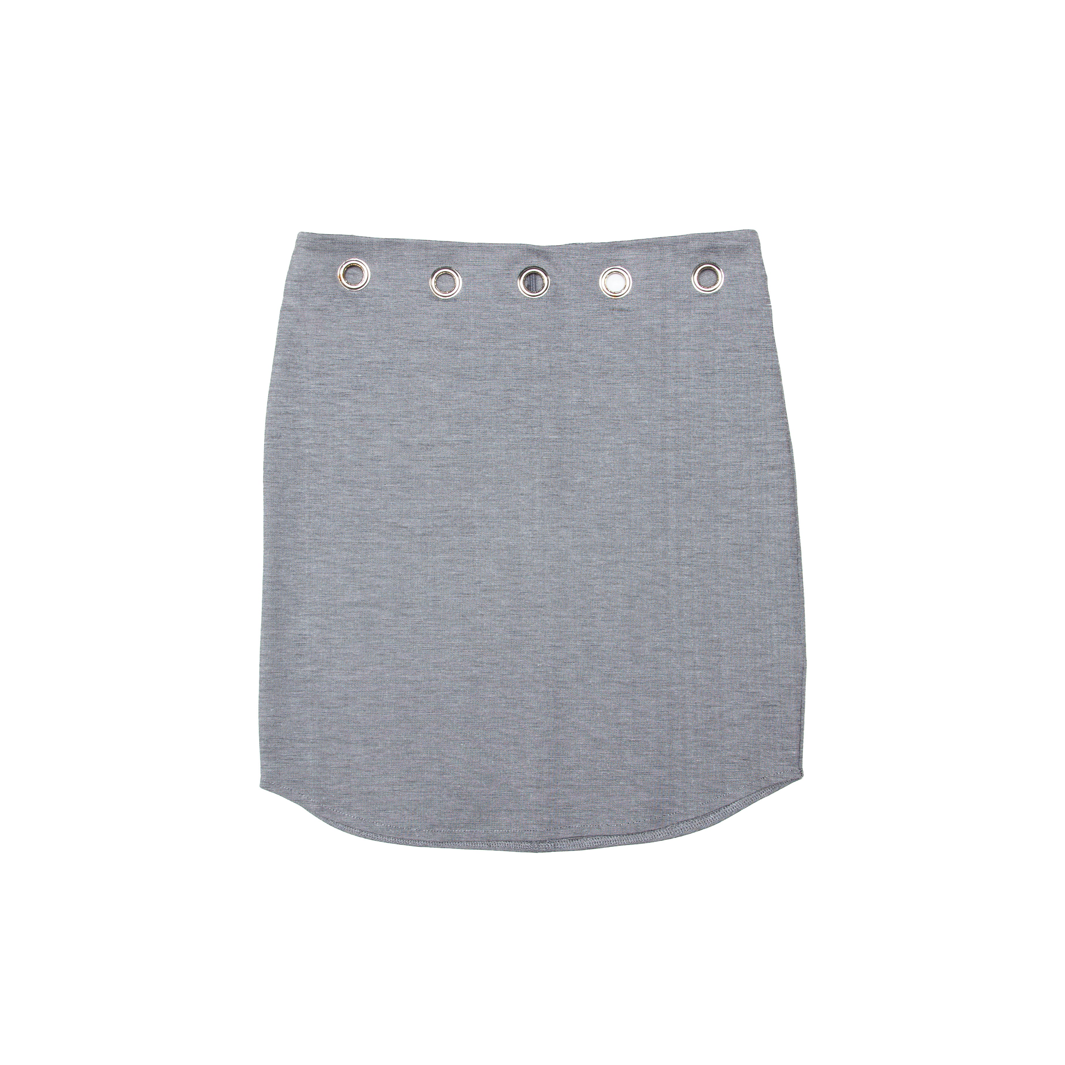 Maylee - Grey Eyelet Skirt – Orphan Street Clothing Shop